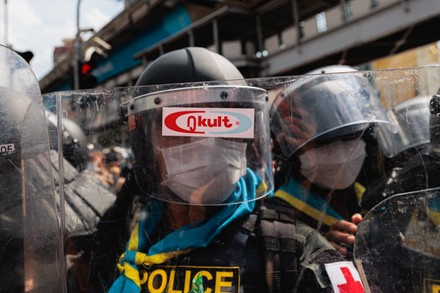 Sticker Seen On Riot Police Shield Editorial Stock Photo - Stock Image ...