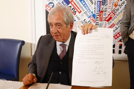 Libero Milone Former Vatican Auditorgeneral Speaks Editorial Stock ...