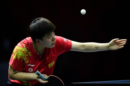 Wang Yidi China Serves Her Shot Editorial Stock Photo - Stock Image ...