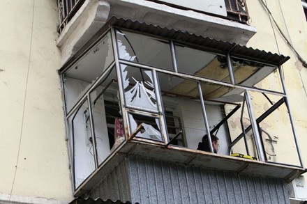 Balcony Windows Blown Out By Blast Editorial Stock Photo - Stock Image ...