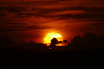 Days Sun Sets Over Beach Editorial Stock Photo - Stock Image | Shutterstock