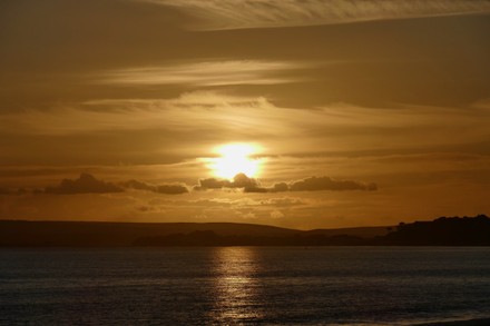 Days Sun Sets Over Beach Editorial Stock Photo - Stock Image | Shutterstock