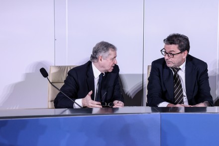 Ignazio Visco Governor Bank Italy Left Editorial Stock Photo - Stock ...