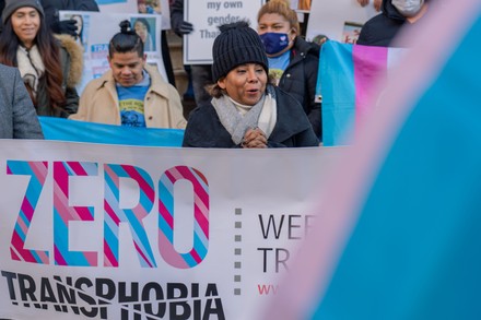 Transgender Activists Rally City Hall During Editorial Stock Photo ...