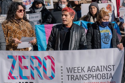 Transgender Activists Rally City Hall During Editorial Stock Photo ...