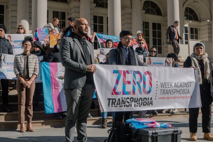 Transgender Activists Rally City Hall During Editorial Stock Photo ...