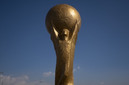 Sculpture Fifa World Cup Trophy Pictured Editorial Stock Photo - Stock ...