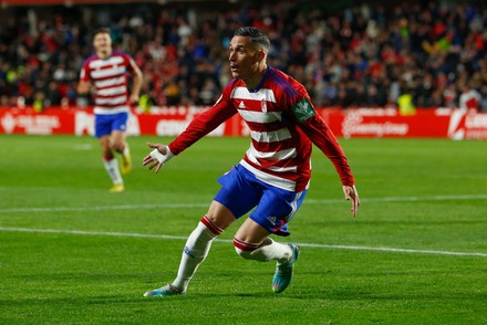 Ricard Sanchez Granada Cf Scores Goal Editorial Stock Photo - Stock ...