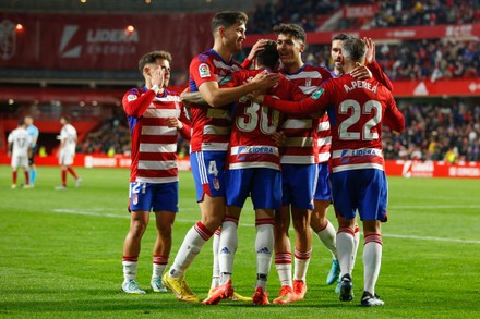 Ricard Sanchez Granada Cf Scores Goal Editorial Stock Photo - Stock ...