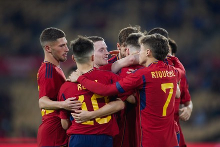 Benat Turrientes Spain Celebrates Goal During Editorial Stock Photo ...