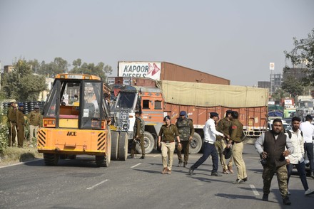 Gurugram Police Detains Members Ahir Community Editorial Stock Photo ...