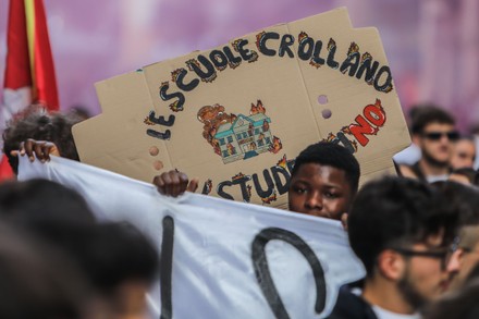 Student Protests Against Education Policies Giorgia Editorial Stock ...
