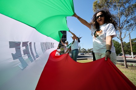Protesters Gather Jacaranda Square During Rally Editorial Stock Photo ...