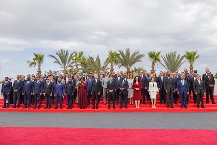Leaders Other Officials Francophone Countries Pose Editorial Stock ...