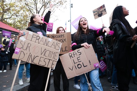 Feminist Protesters Placards Demonstration Against Gender Editorial ...
