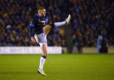 Finn Russell Scotland Fly Half Kicks Editorial Stock Photo - Stock ...
