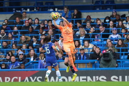 Goalkeeper Annkatrin Berger Chelsea Catching Cross Editorial Stock ...