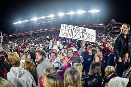 Fans Rush Field After College Football Editorial Stock Photo - Stock ...