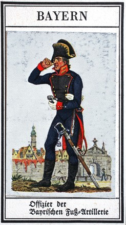 German Uniforms 19th Century Artillery Bavaria Editorial Stock Photo ...