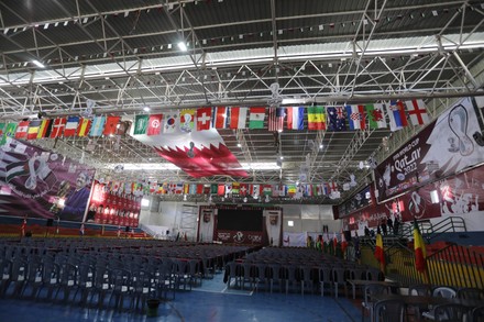 Palestinians Prepare Saad Sayel Stadium Watch Editorial Stock Photo ...