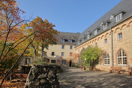 Inner Courtyard Ebernburg Autumn Bad Muenster Editorial Stock Photo ...