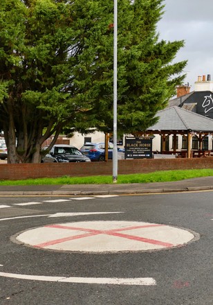 George Crosses Still Remain On Roundabouts Editorial Stock Photo ...