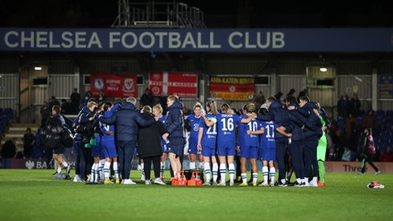 Chelsea Team Huddle After Victory Editorial Stock Photo - Stock Image ...