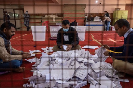 Officials Nepalese Election Commission Begin Counting Editorial Stock ...