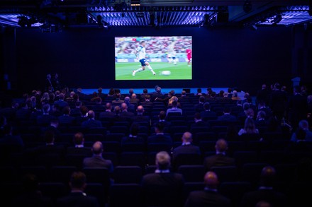 Conference Delegates Watch Fifa 2022 World Editorial Stock Photo ...
