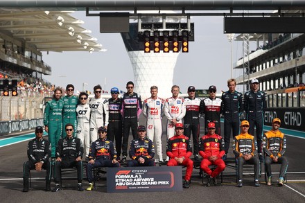 Formula 1 Drivers Pose End Year Editorial Stock Photo - Stock Image ...