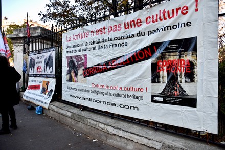 Protesters Hang Banners Expressing Their Opinion Editorial Stock Photo ...