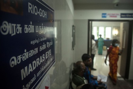Patients Wait Receive Treatment Conjunctivitis Madras Editorial Stock ...