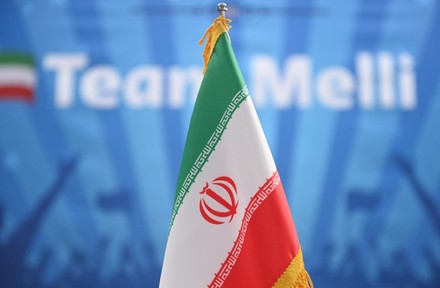 Flag Iran Front Team Melli Banner Editorial Stock Photo - Stock Image ...