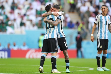 Lr Lionel Messi Rodrigo De Paul Editorial Stock Photo - Stock Image ...