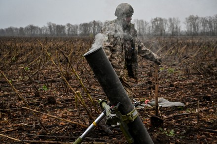 Soldier Melitopol Territorial Defense Battalion Mortar Editorial Stock ...