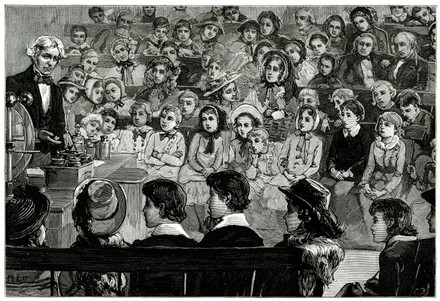 Michael Faraday English Scientist Lecturing Children Editorial Stock ...