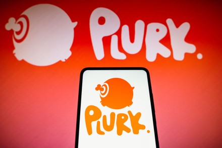 This Photo Illustration Plurk Logo Displayed Editorial Stock Photo ...