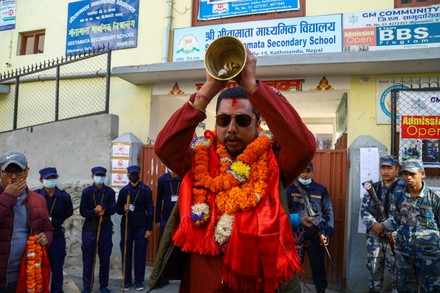 Biraj Bhakta Shresta Candidate Rastriya Swatantra Editorial Stock Photo ...