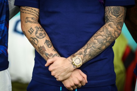 Tattoo Detail On James Maddison England Editorial Stock Photo - Stock ...