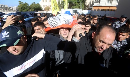 Mourners Carry Body Palestinian Ahmad Amjad Editorial Stock Photo ...