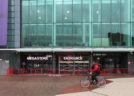 Cyclists Passes Manchester United Megastore Old Editorial Stock Photo ...