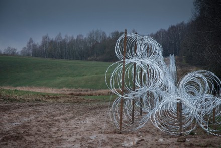 Fences Seen Near Three Country Border Editorial Stock Photo - Stock ...
