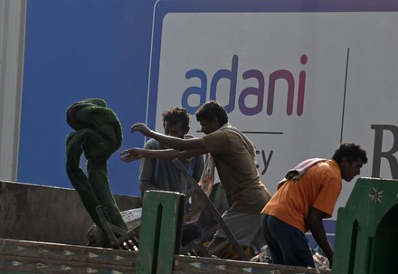 Adani Logo Seen On Poster Mumbai Editorial Stock Photo - Stock Image ...