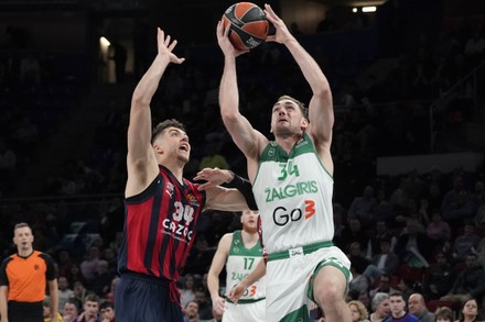 Zalgiris Tyler Cavanaugh R Action Against Editorial Stock Photo - Stock ...