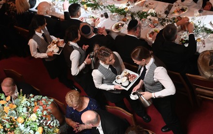 Staff Work During Banquet Guildhall London Editorial Stock Photo ...