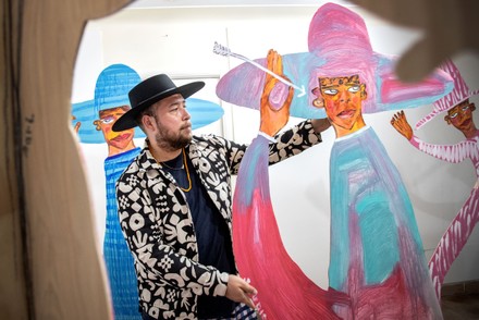 Salvadorian Artist Studio Lenca Displays His Editorial Stock Photo ...