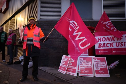 Members Communication Workers Union Cwu Picket Editorial Stock Photo ...