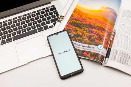 This Photo Illustration Ryanair Airlines Logo Editorial Stock Photo ...