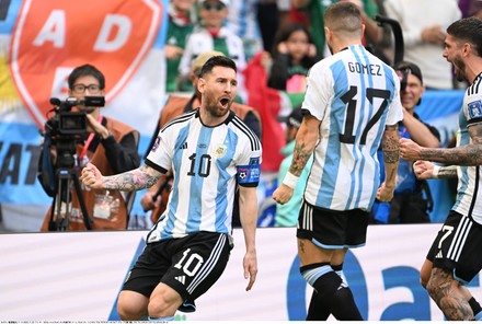 Lionel Messi 10 Argentina Celebrates After Editorial Stock Photo ...