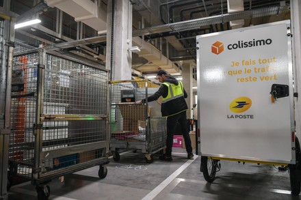 Colissimo Urban Logistics Space Louvre La Editorial Stock Photo - Stock ...